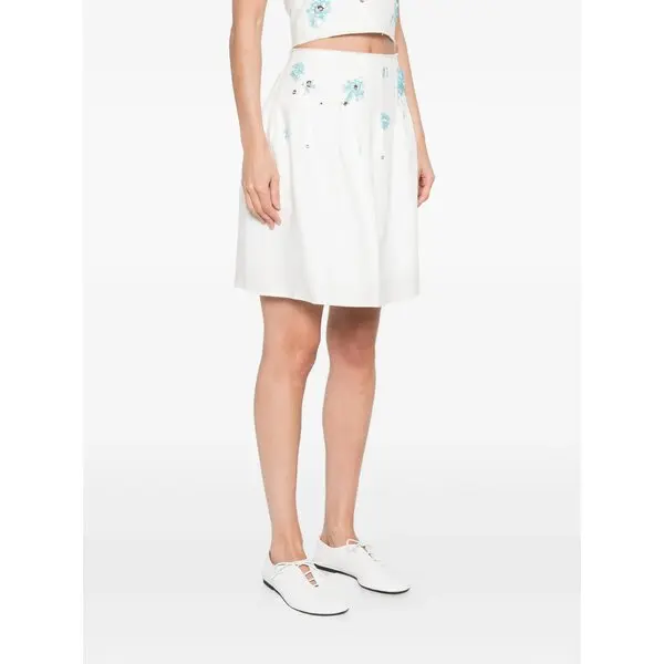 SHUSHU/TONG Sequin Embellished Pleated Mini Skirt