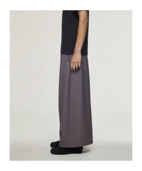 Y3 Pinstriped Drawstring Trousers - Grey