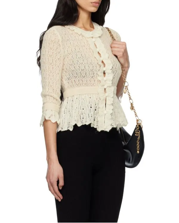 Chloé Ruffled Cropped Cardigan