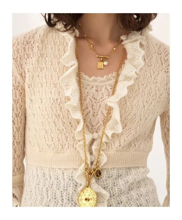 Chloé Ruffled Cropped Cardigan