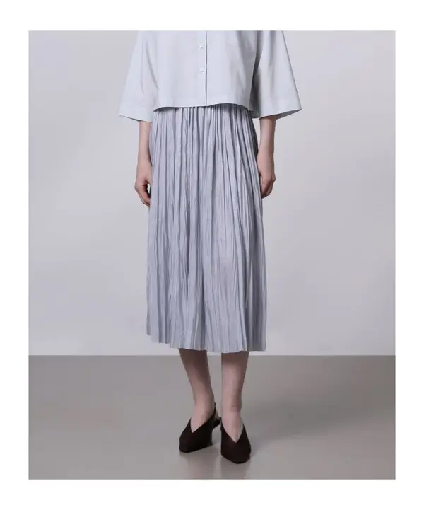 ROBERTO COLLINA Pleated Midi Skirt