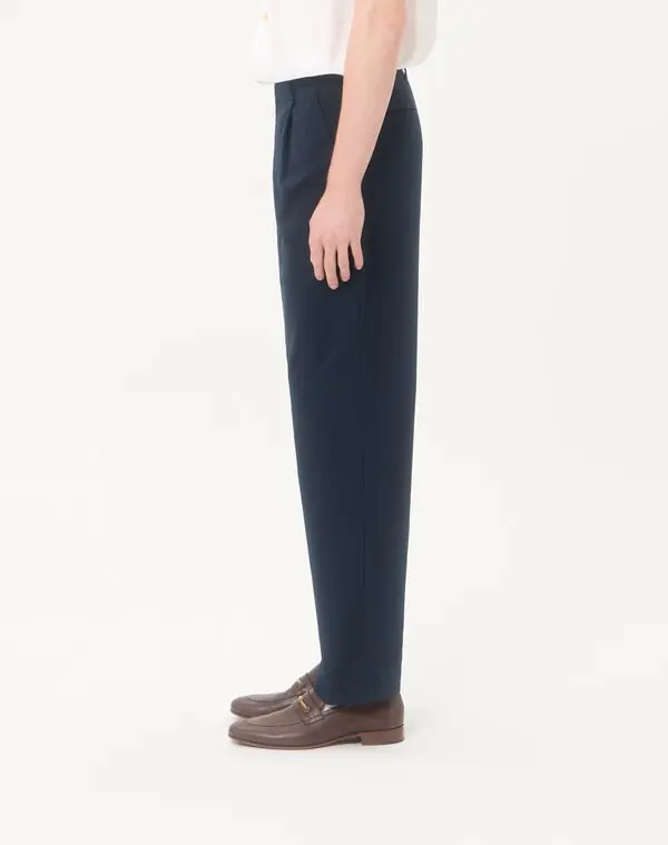 Valentino Garavani Pleated Straight Leg Tailored Trousers