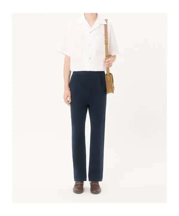 Valentino Garavani Pleated Straight Leg Tailored Trousers