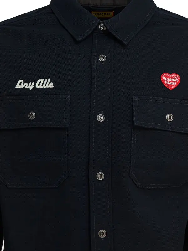 HUMAN MADE Work Overshirt Jacket - Navy Blue