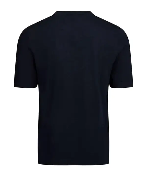 GRAN SASSO Crew Neck Short Sleeve Knitted Sweater