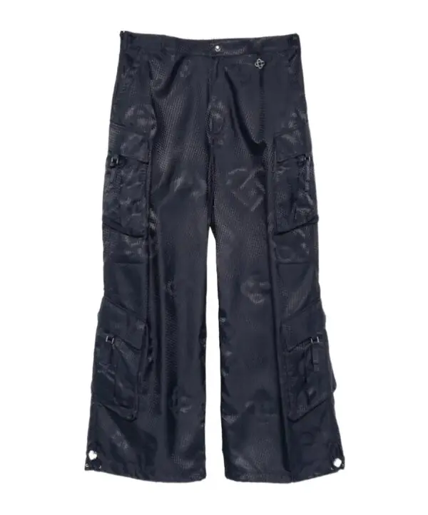 Casablanca Straight-leg Cargo Trousers - Black