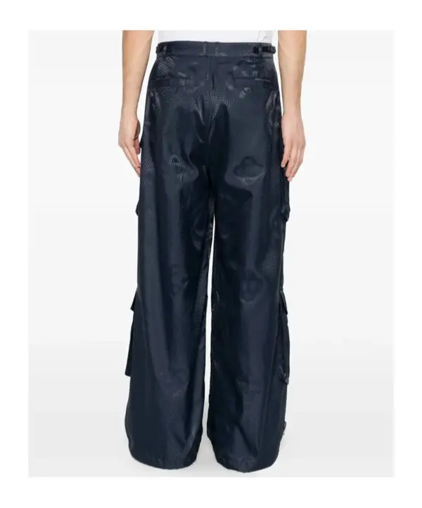 Casablanca Straight-leg Cargo Trousers With Monogram Pattern