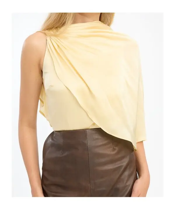 ROTATE BY BIRGER CHRISTENSEN Draped Cape Insert Top