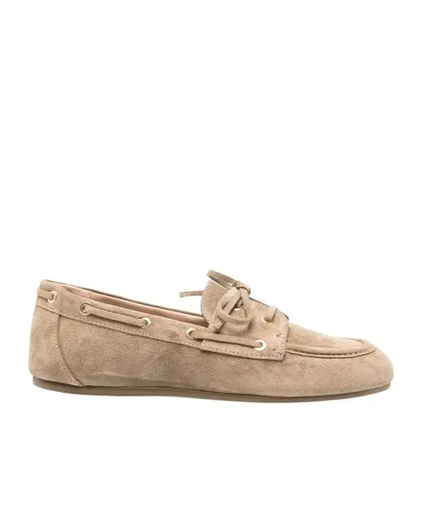 STUART WEITZMAN Lace-up Flat Loafers