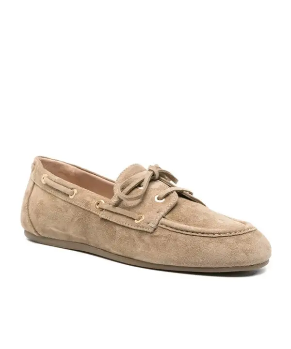 STUART WEITZMAN Lace-up Flat Loafers