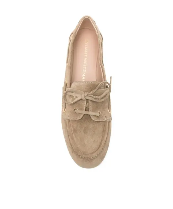 STUART WEITZMAN Lace-up Flat Loafers