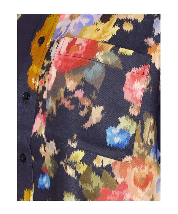 Essentiel Antwerp Jesper Floral Shirt - Black