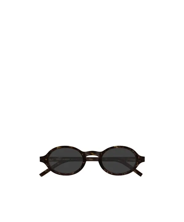 Saint Laurent Oval Frame Sunglasses - Black