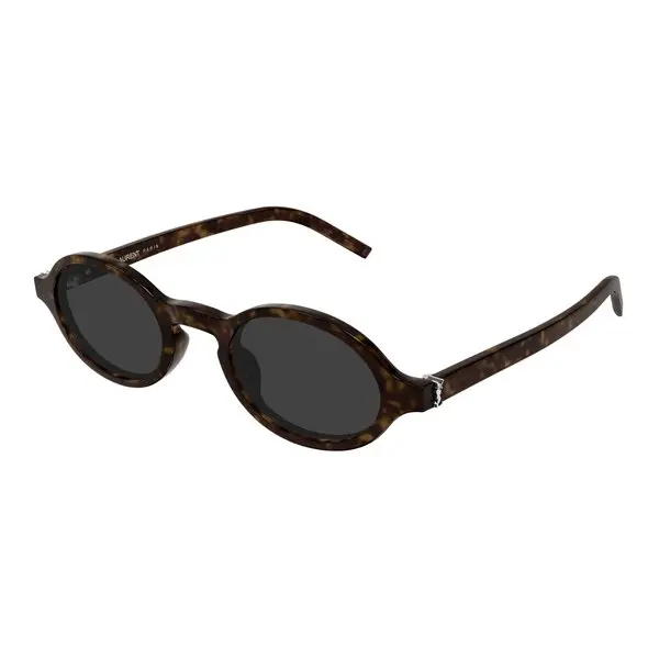 Saint Laurent Oval Frame Sunglasses - Black