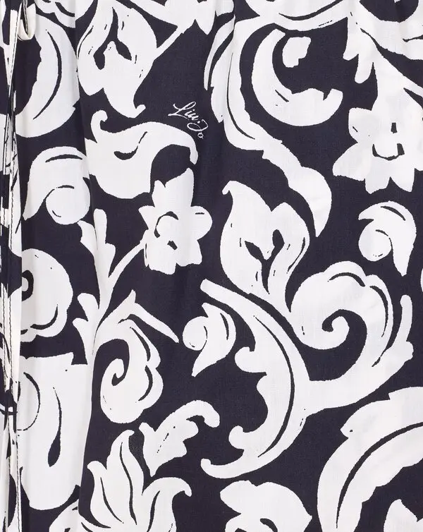 Liu Jo Floral Printed Midi Skirt
