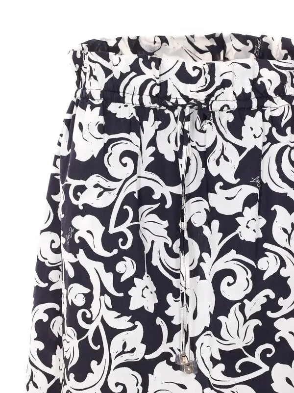Liu Jo Floral Printed Midi Skirt