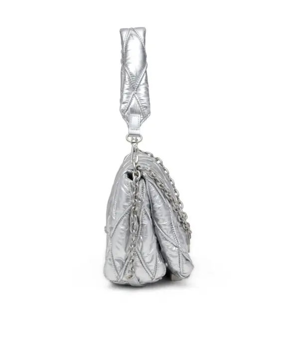 DIESEL® Charm-d Shoulder Bag - Silver