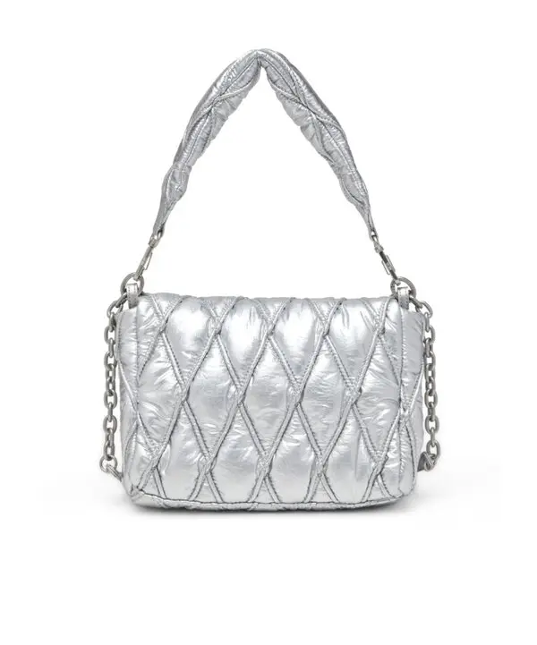 DIESEL® Charm-d Shoulder Bag - Silver