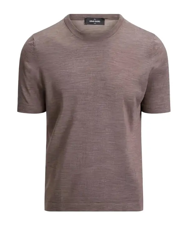 GRAN SASSO Short-sleeve Wool T-shirt