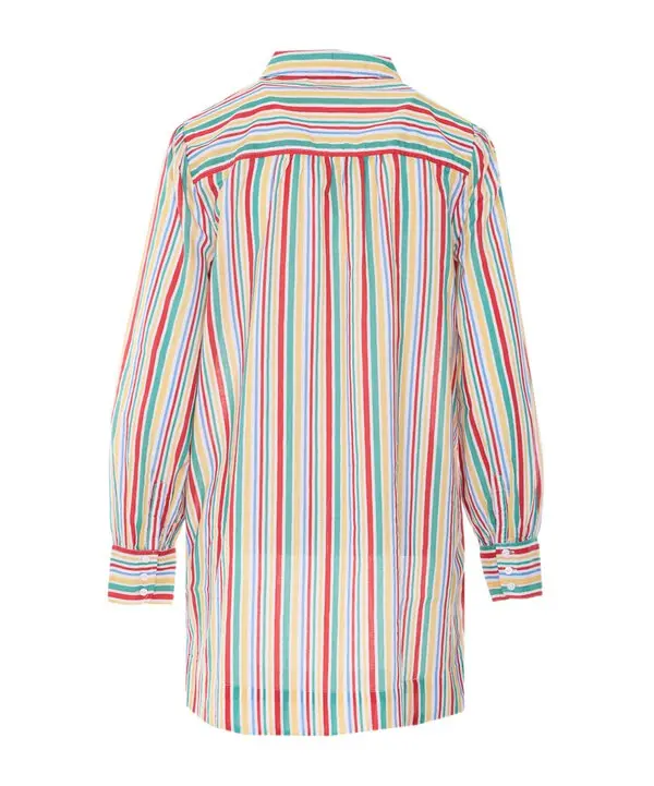 Rixo Ashlynn Striped Long Sleeve Shirt