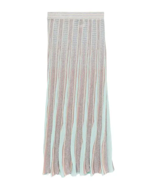 FORTE_FORTE Striped Midi Skirt