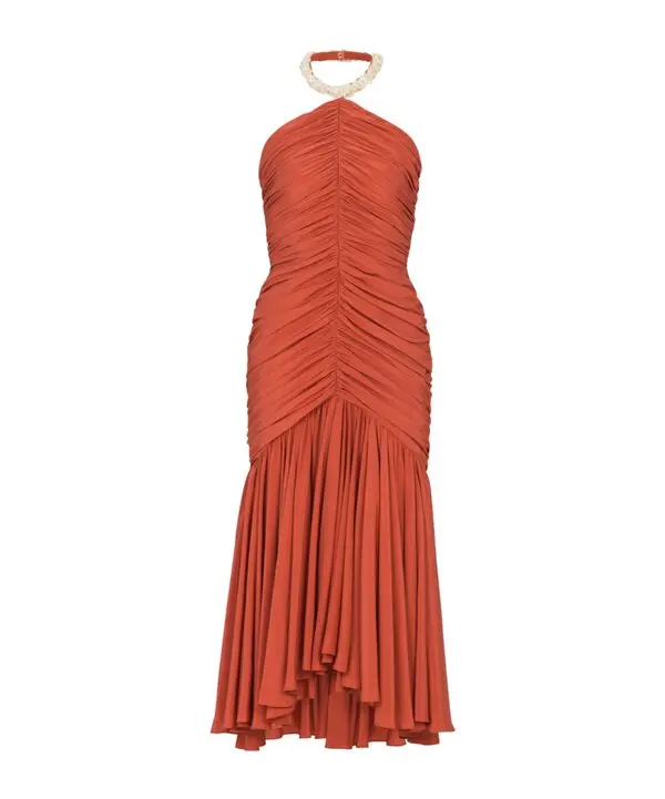 Balmain Crepe Mermaid Silhouette Dress