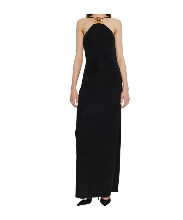 Cult Gaia Vaela Halterneck Maxi Dress - Black