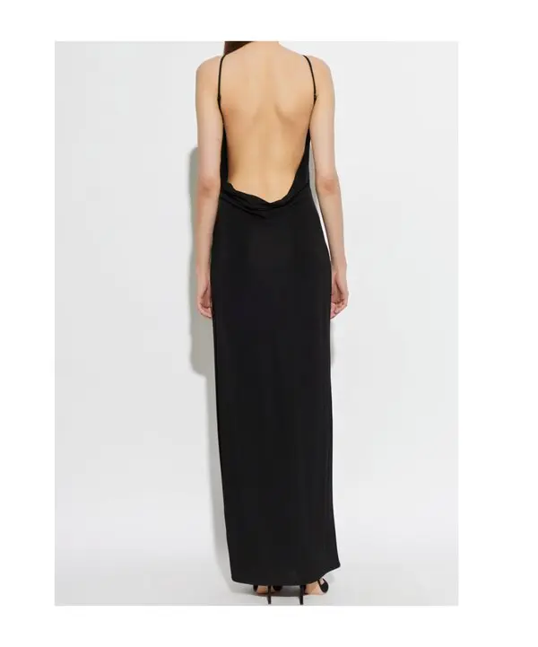 Cult Gaia Vaela Halterneck Maxi Dress - Black