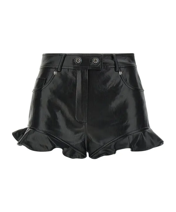 SELF-PORTRAIT High-waisted Ruffled Shorts