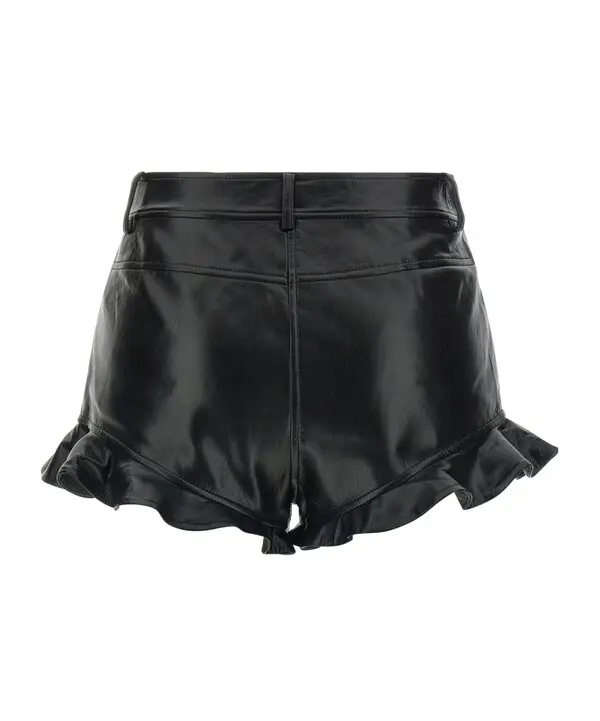 SELF-PORTRAIT High-waisted Ruffled Shorts