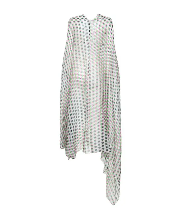 Dries Van Noten Asymmetrical Printed Draped Dress - Multicolor