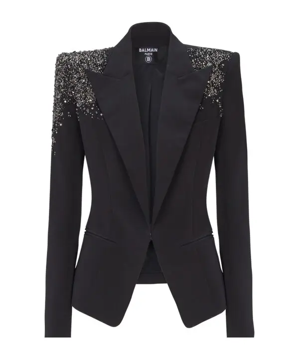 Balmain Embellished Crepe Jacket