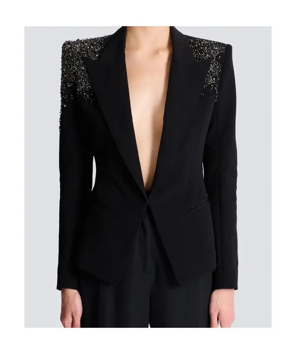 Balmain Embellished Crepe Jacket