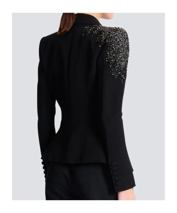 Balmain Embellished Crepe Jacket