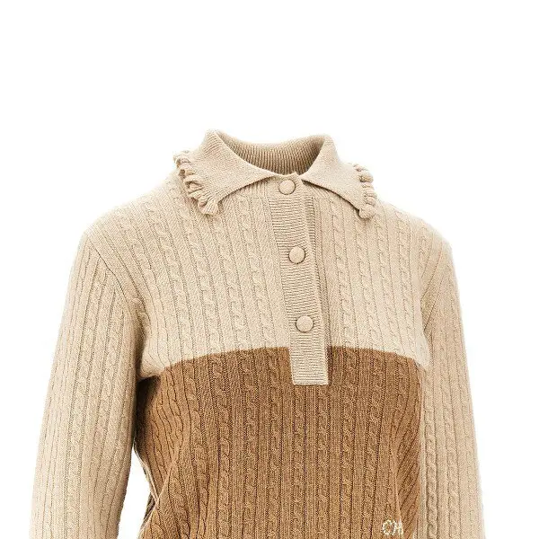 Chloé Collared Knit Jumper With Lapel Collar - No