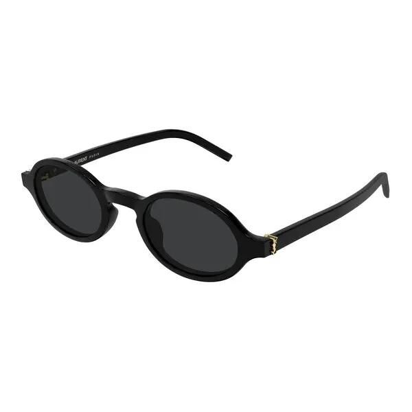 Saint Laurent Oval Frame Sunglasses - Black