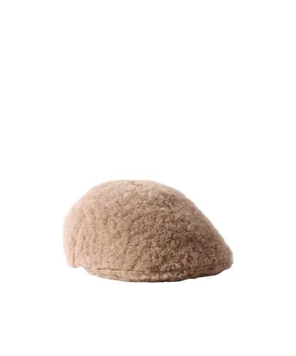 Brunello Cucinelli Shearling Flat Cap - Beige