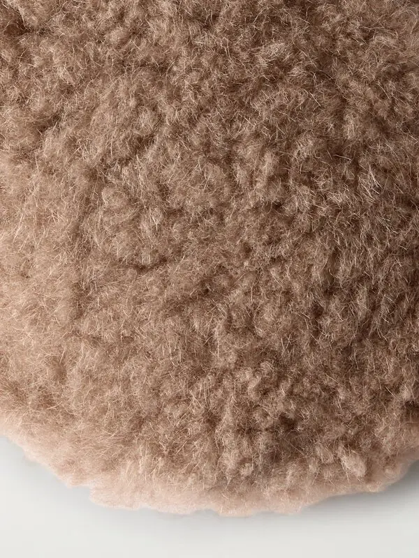 Brunello Cucinelli Shearling Flat Cap - Beige