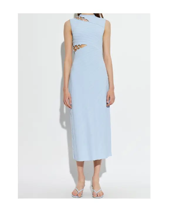 Cult Gaia Asymmetrical Cut-out Sleeveless Maxi Dress