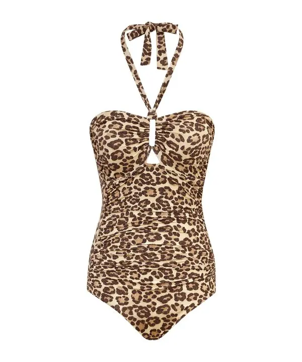 Zimmermann Wanderlust Wide Link One Piece - Leopard