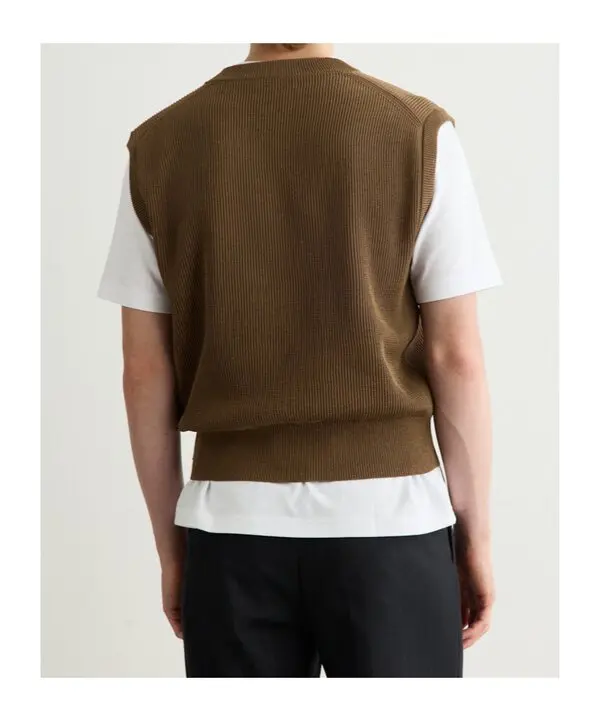 Auralee Rib-knit Sleeveless Vest