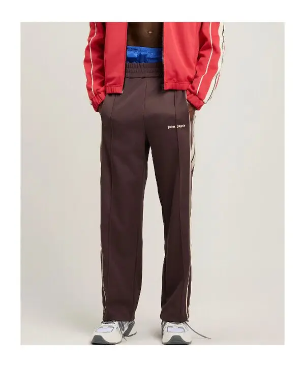 Palm Angels Logo Stripe Track Pants - Tan