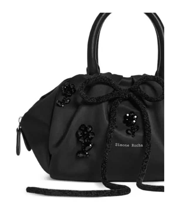 Simone Rocha Embellished Top Handle Clutch