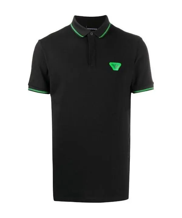 Emporio Armani Logo Decal Short-sleeved Polo Shirt
