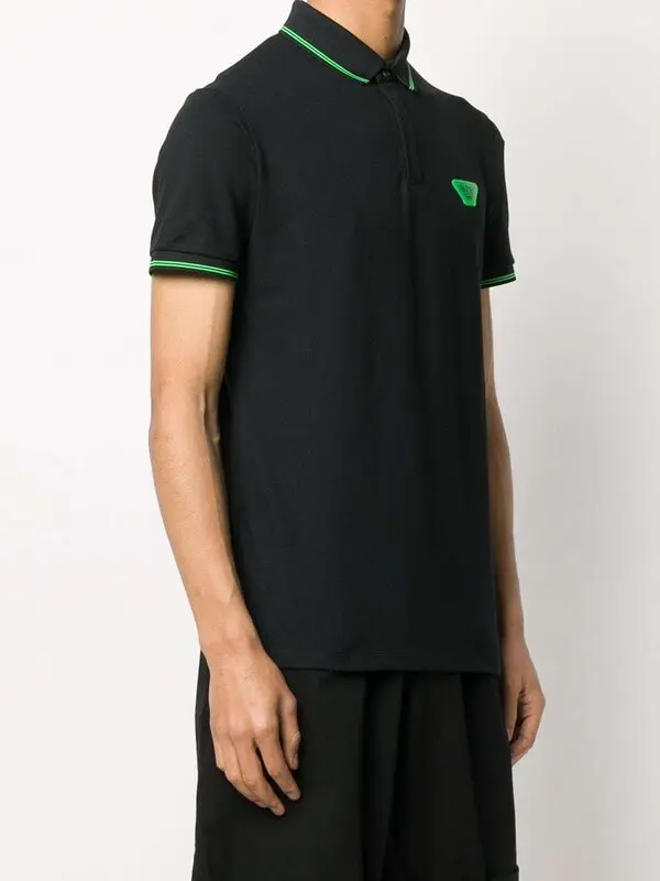 Emporio Armani Logo Decal Short-sleeved Polo Shirt
