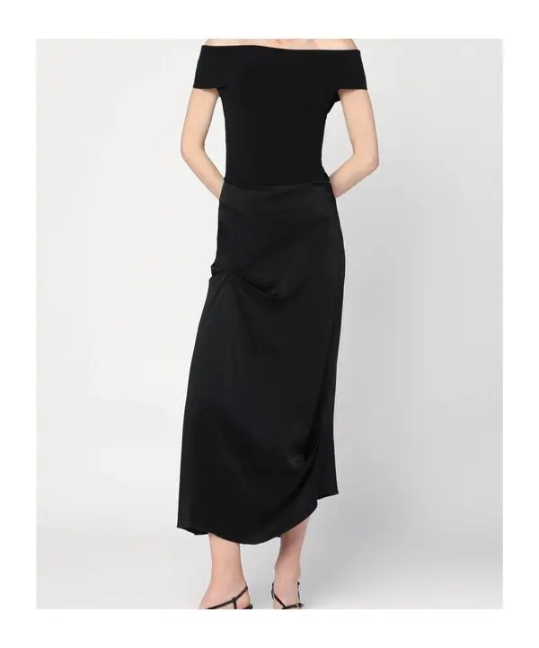 ANINE BING Off-shoulder Top With Logo Detail