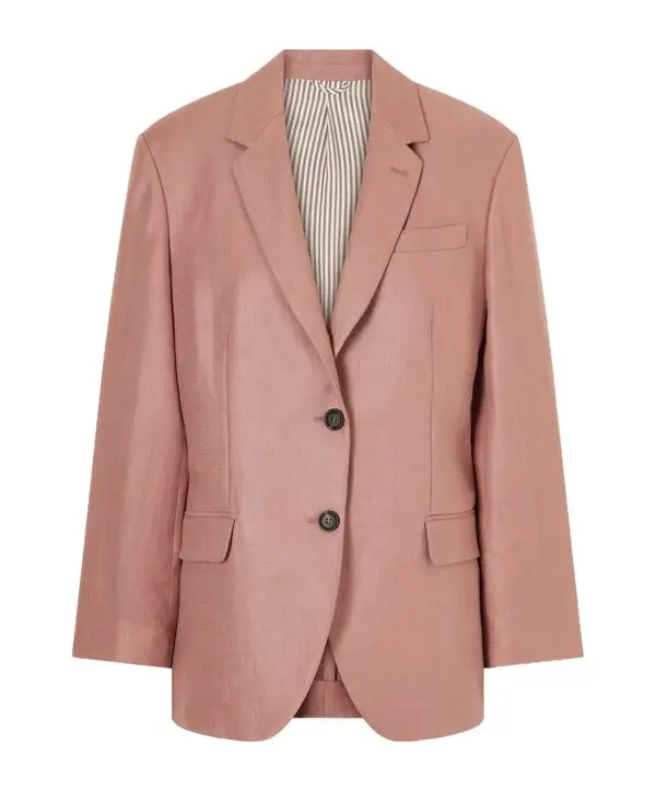 Brunello Cucinelli Long Sleeve Blazer - Pink