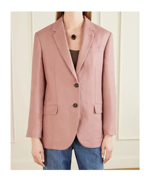 Brunello Cucinelli Long Sleeve Blazer - Pink