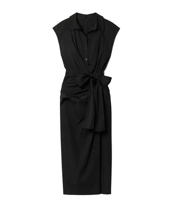 Carolina Herrera Midi Shirt Dress With Tie Waist