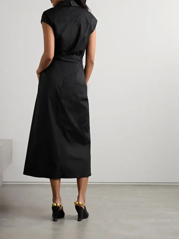 Carolina Herrera Midi Shirt Dress With Tie Waist